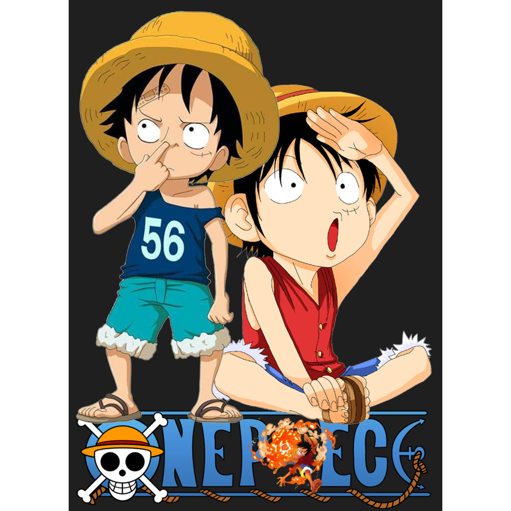 DTF IRON ON - ANIME - ONE PIECE LUFFY vol.1 Designs A4, A3, A3+ Print ...