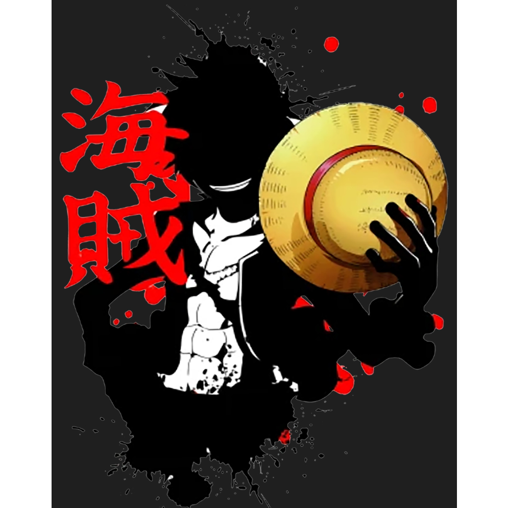 DTF IRON ON - ANIME - ONE PIECE LUFFY vol.1 Designs A4, A3, A3+ Print ...