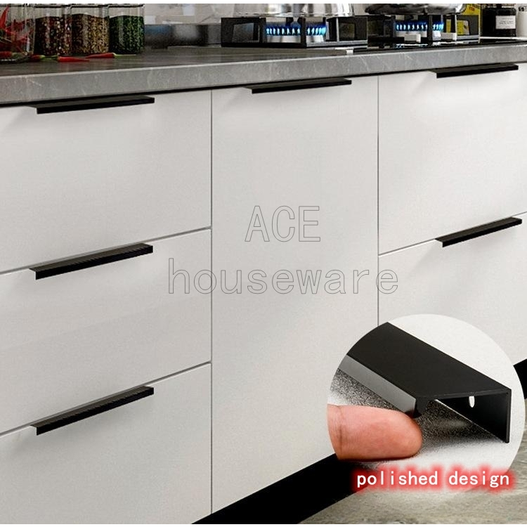 Stainless Steel Hidden Cabinet Handle Cupboard Kitchen Drawer Handle ...
