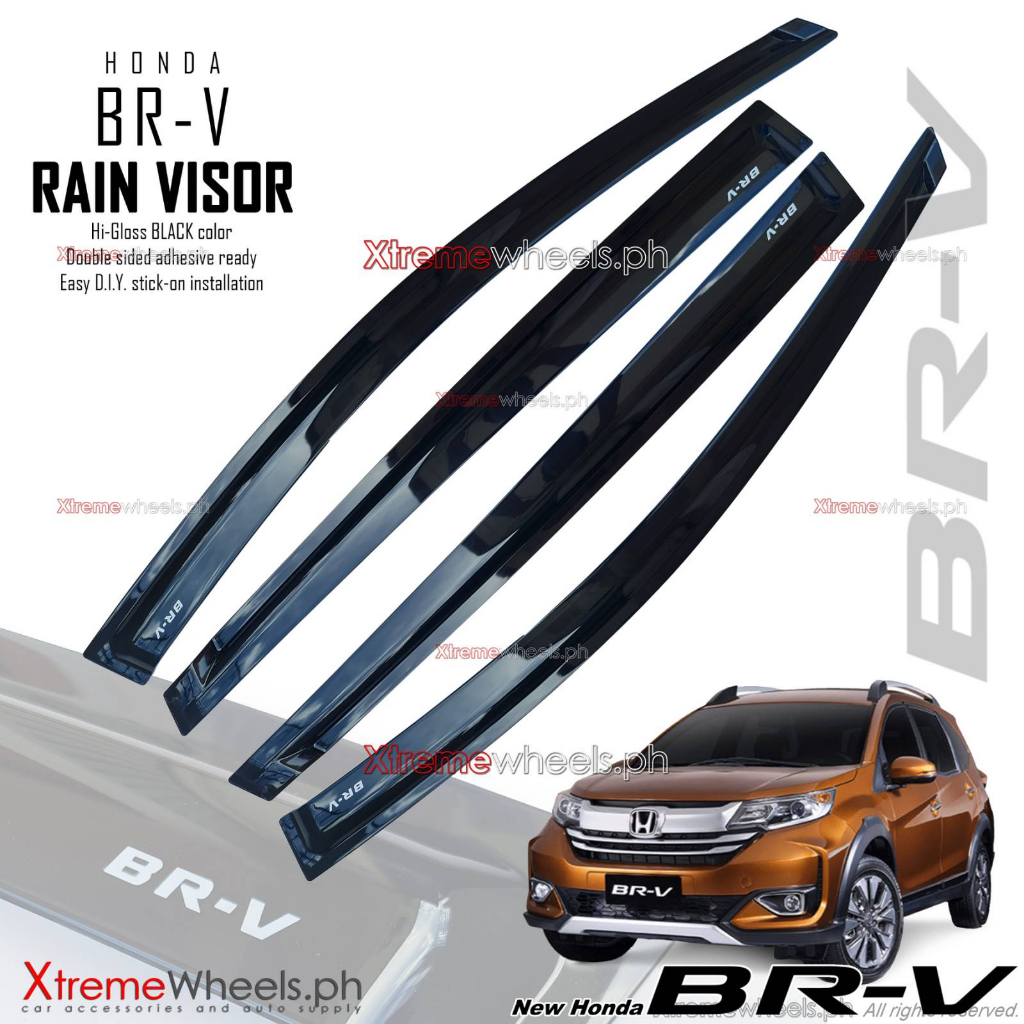 Honda Brv 2023 to 2025 Black Thick Slim Thailand Rain Gutter / Window ...