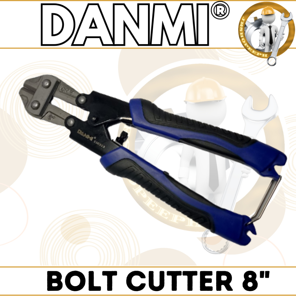 Jrshopeeph Danmi Bolt Cutter 8" Pamutol ng Kadena, Padlock With Rubber ...
