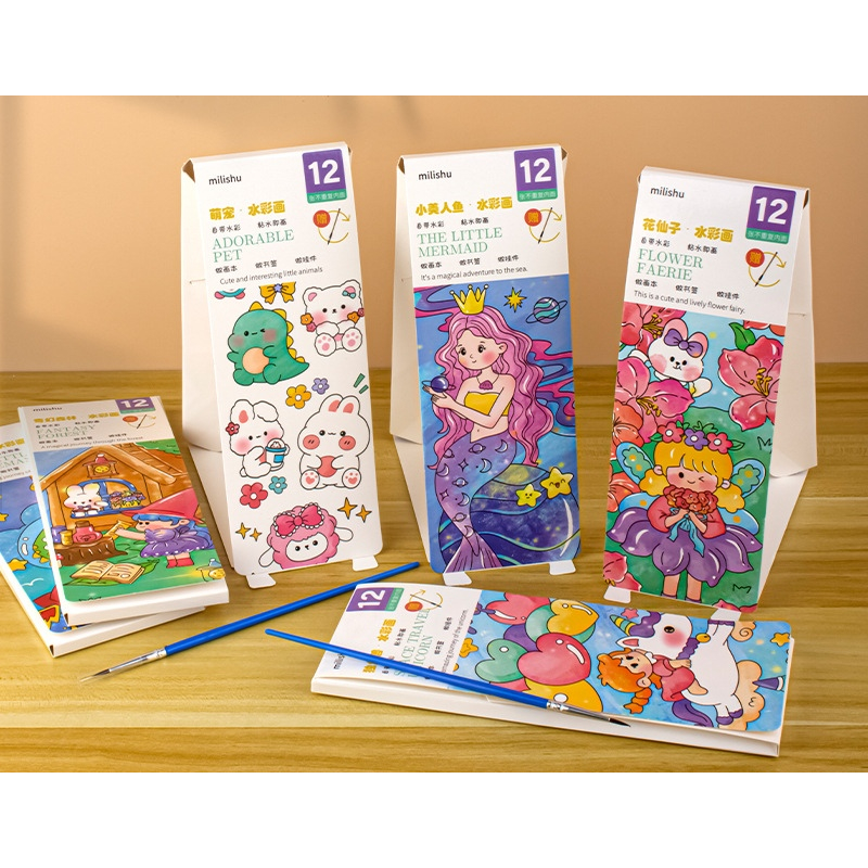 EPOCH Gouache Graffiti Book Diy Bookmarks Art Painting Gouache | Shopee ...