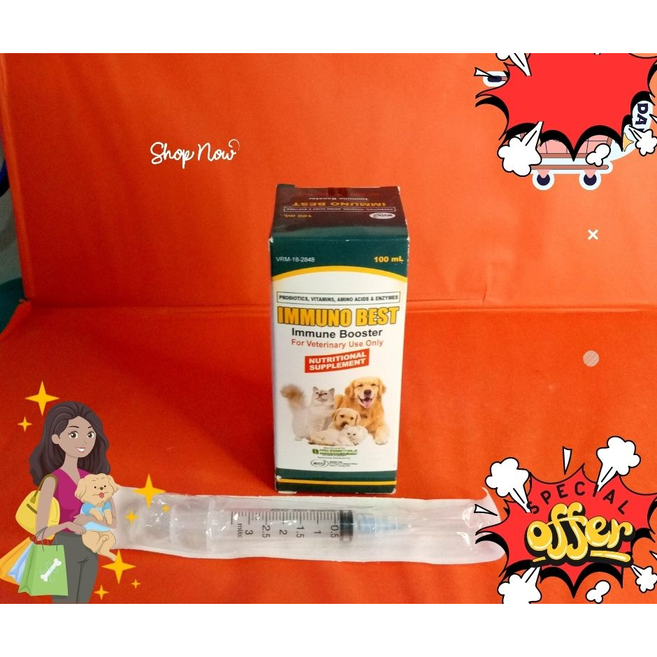 Immuno Best Probiotic and Multivitamins for Dogs and Cats (100ml) | Shopee Philippines