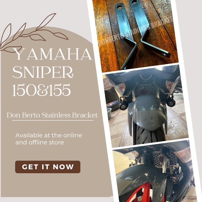 SNIPER 150-155 MINI DRIVING STAINLESS BRACKET FOR NIGHT RIPPER V5-6 ...