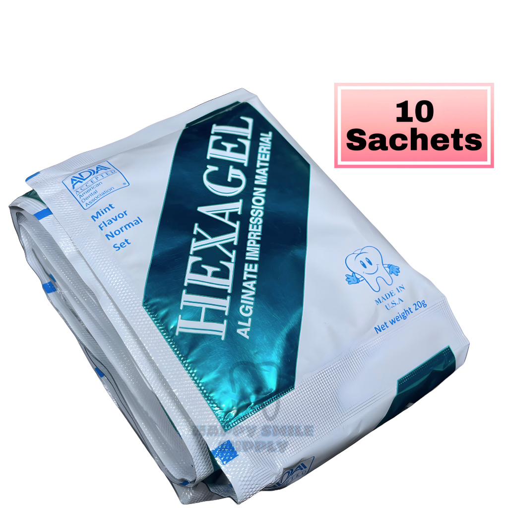 10pcs Hexagel Alginate Impression Material 20g Normal Set Dust Free ...