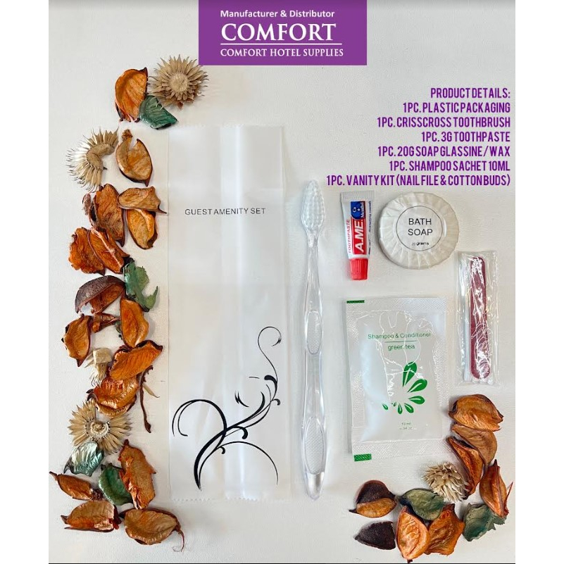 Comfort Homes Supplies Guest Amenity Kit in Plastic Packaging for ...