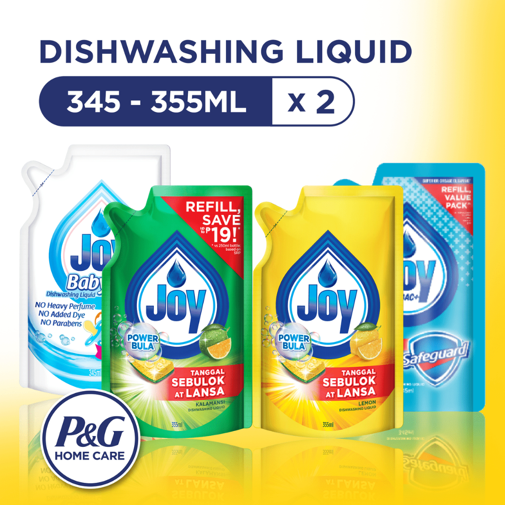 Joy Dishwashing Liquid Baby Antibac Kalamansi Lemon Bundle 345ml ...