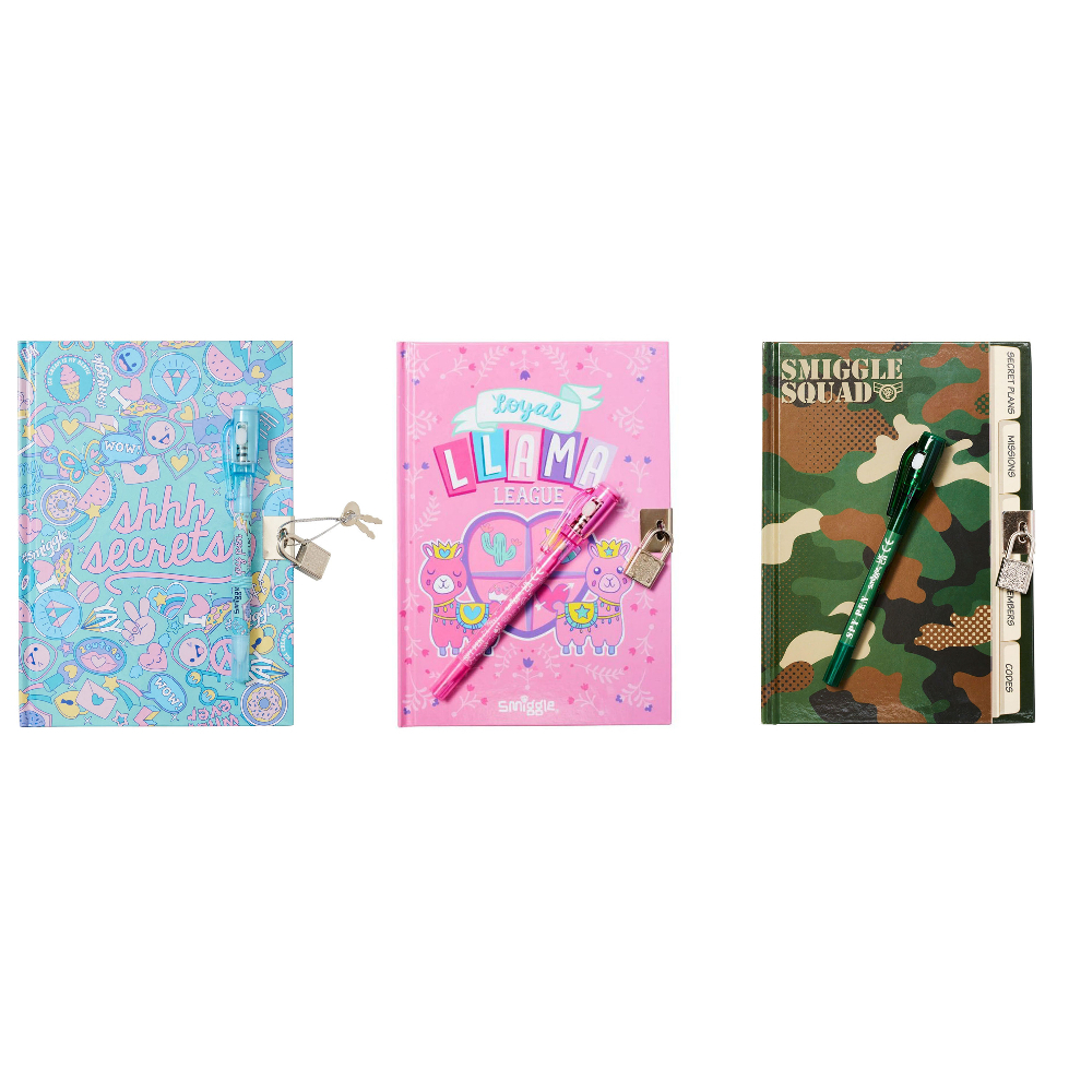 SMIGGLE SPY A5 LOCKABLE NOTEBOOK AND PEN | Shopee Philippines