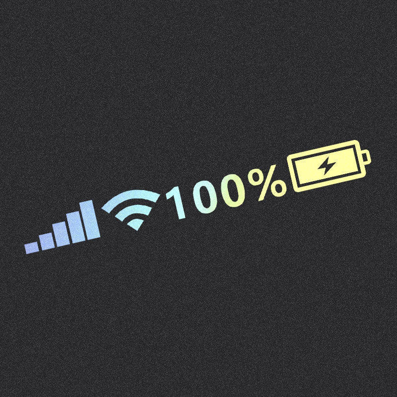 Wifi Battery Level Mark Car Vinyl Decals Car Rear Windshield Funny ...