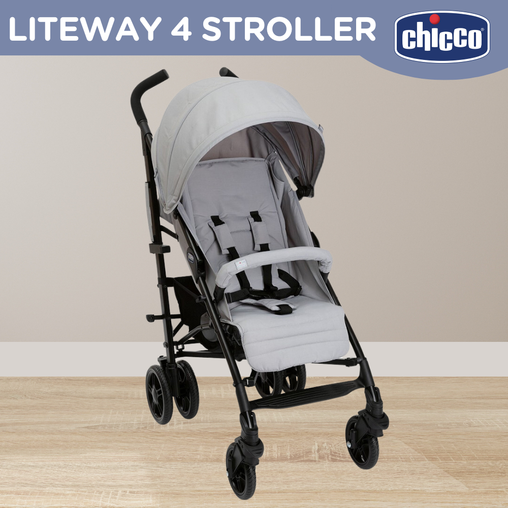 Chicco Lite Way 4 Basic Stroller Lightweight - Grey | Shopee Philippines
