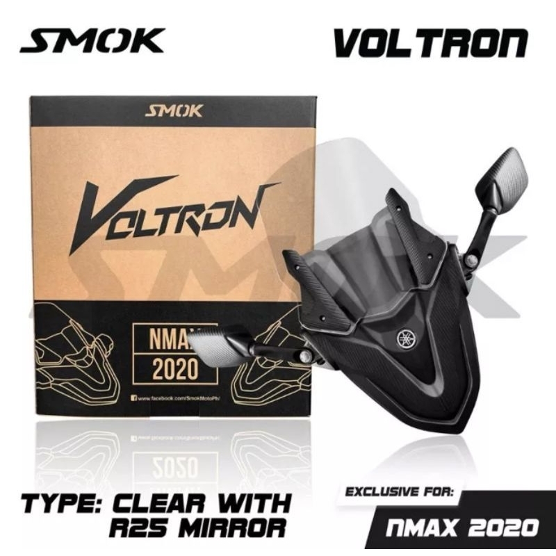 SMOK NMAX 2020 V2/2.1 Voltron Windshield Visor Mask with R25 Mirror ...