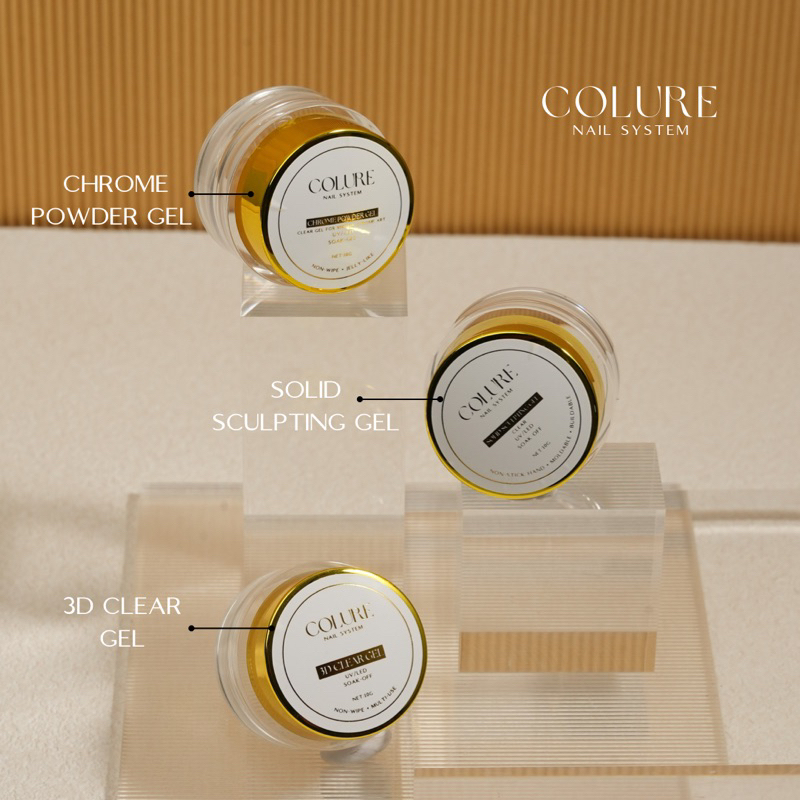 Colure Nail System Multi-Use 3D Clear Gels | Shopee Philippines
