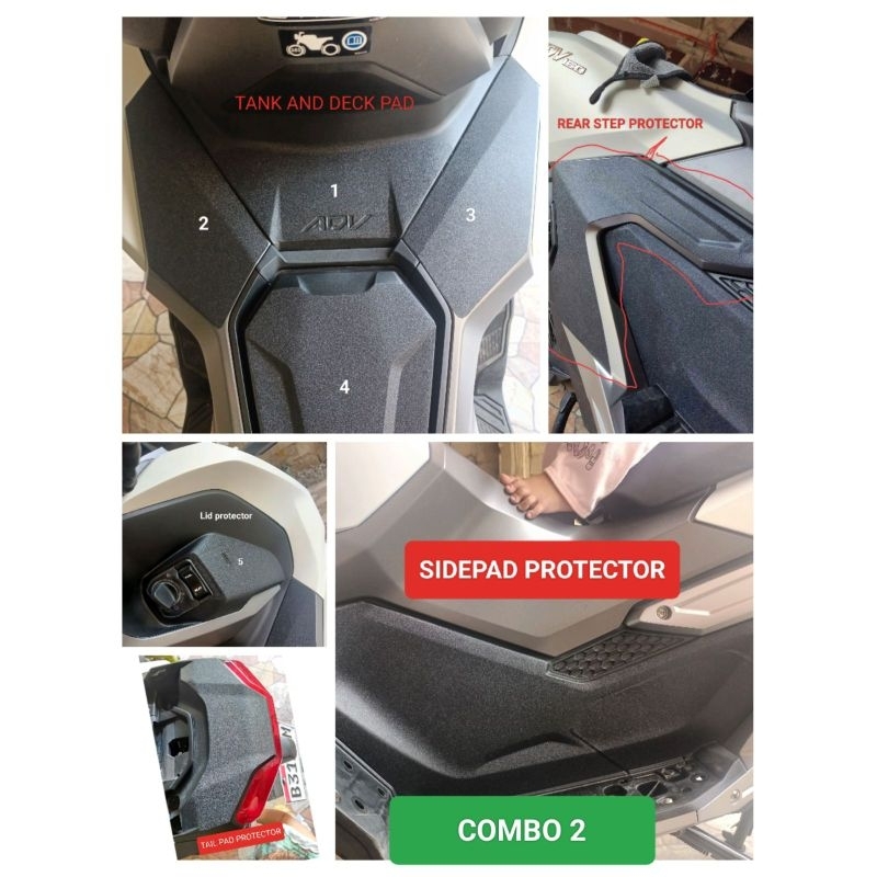 HONDA ADV160 PROTECTOR STICKER (GLITTERY BLACK) | Shopee Philippines