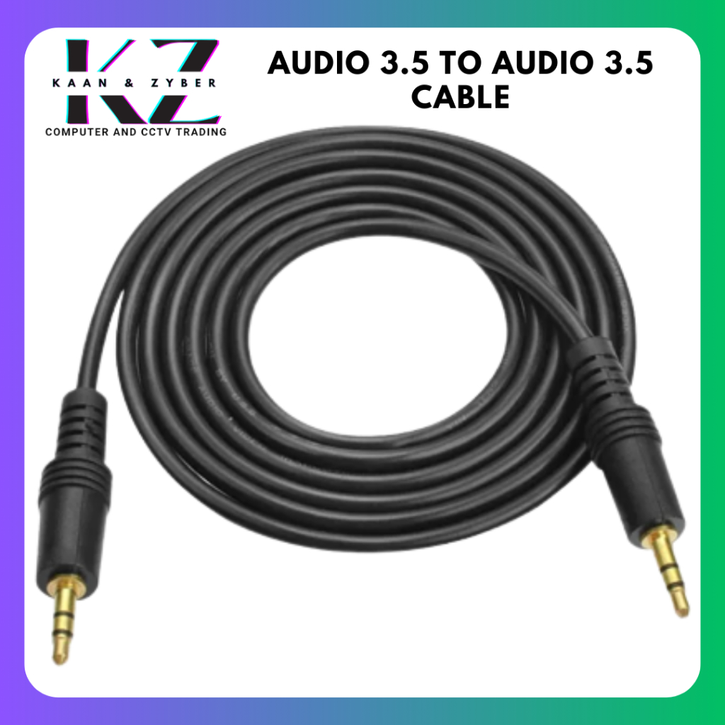 AUDIO 3.5 TO AUDIO 3.5 CABLE (ORDINARY/HEAVY DUTY) | Shopee Philippines