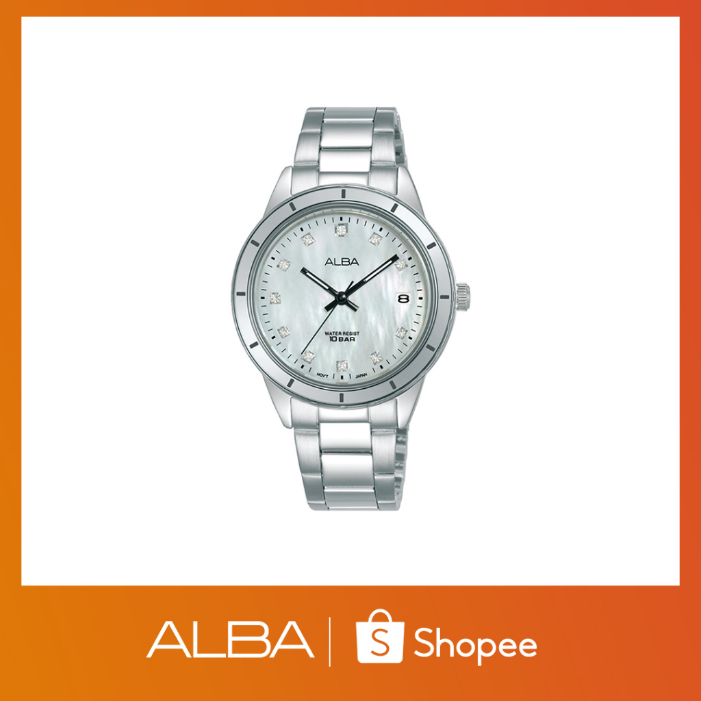 ALBA Philippines Active AG8M91X1 White Dial Women's Quartz Watch 34mm ...