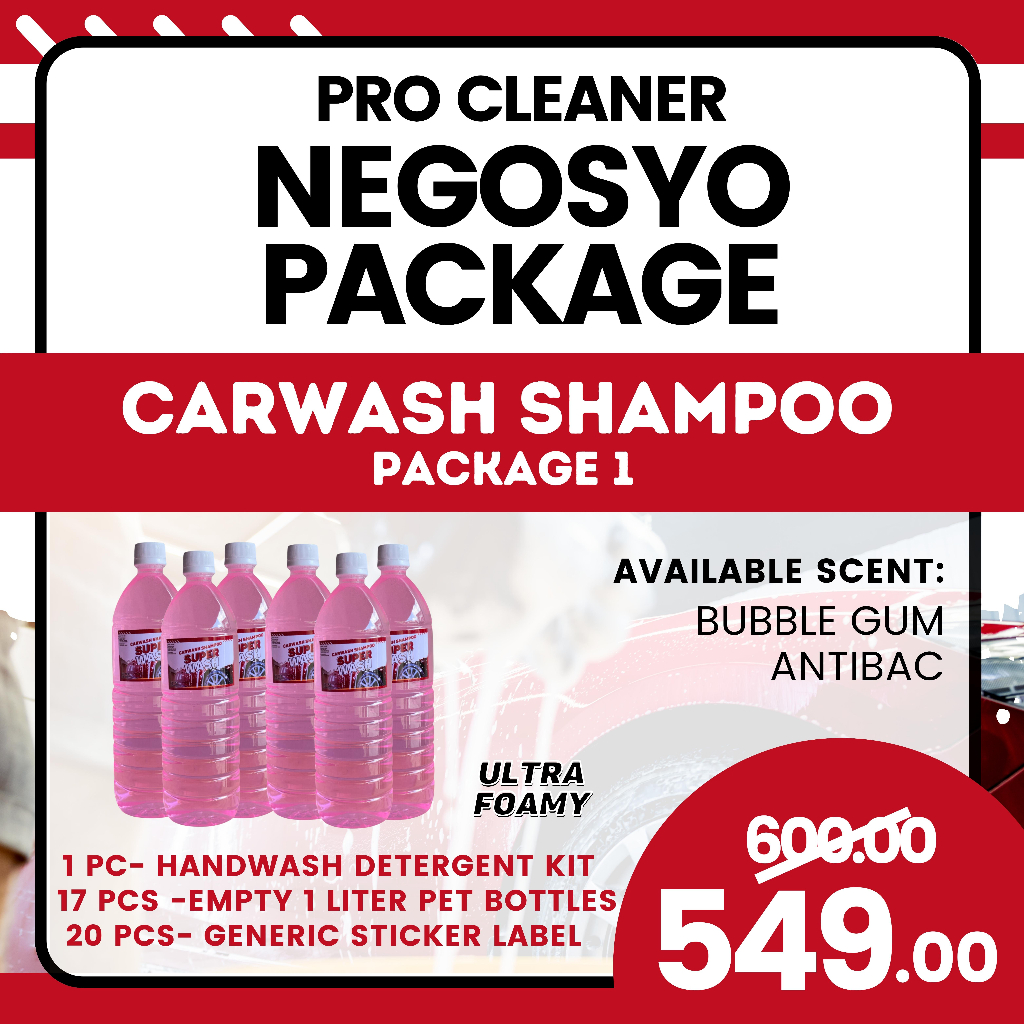 ProCleaner | CARWASH SHAMPOO Negosyo Package | Shopee Philippines