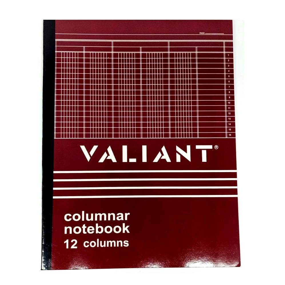 Valiant Columnar Notebook Record Book Journal Ledger Cash Notebook ...
