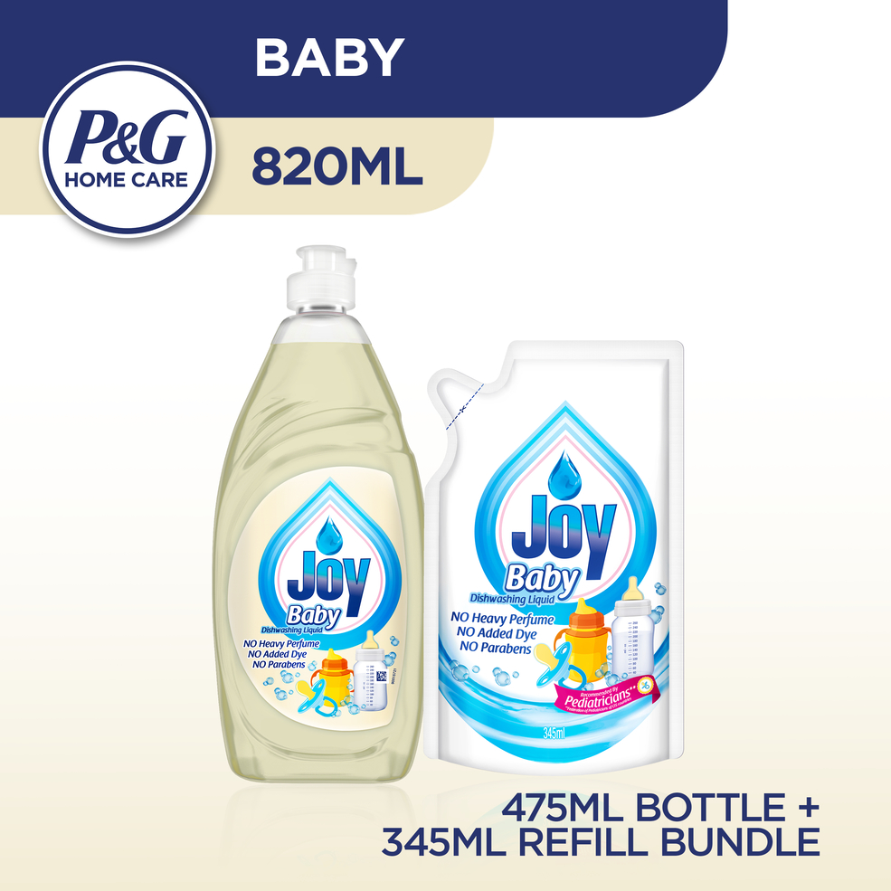 Joy Dishwashing Liquid Kalamansi Antibac Hygiene Lemon Baby 475+345ml ...