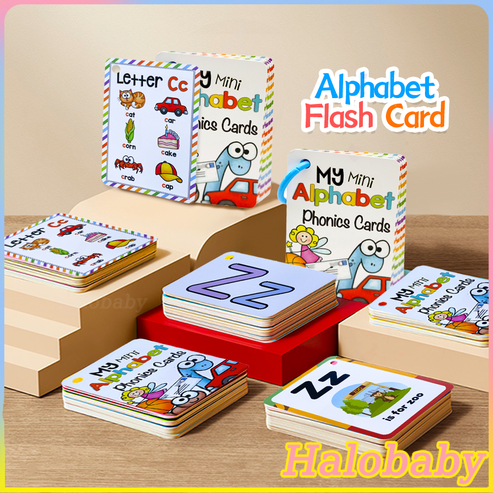 【Halo】Educational Learning Flash Cards Alphabet Letters for Kids Early ...