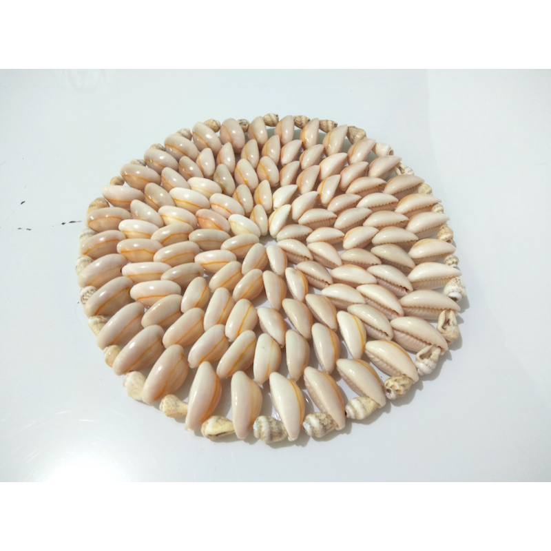 Seashell Hot Pad, Cowrie Shell Hot Mat, Shell Hot Pad, Kitchen Seashell ...