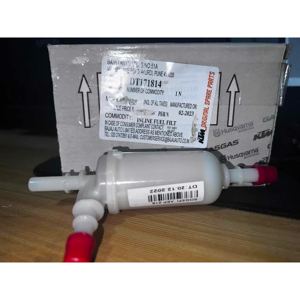 GENUINE INLINE FUEL FILTER DT171814 FOR KTM DUKE 200 390 RC 200 390 ...