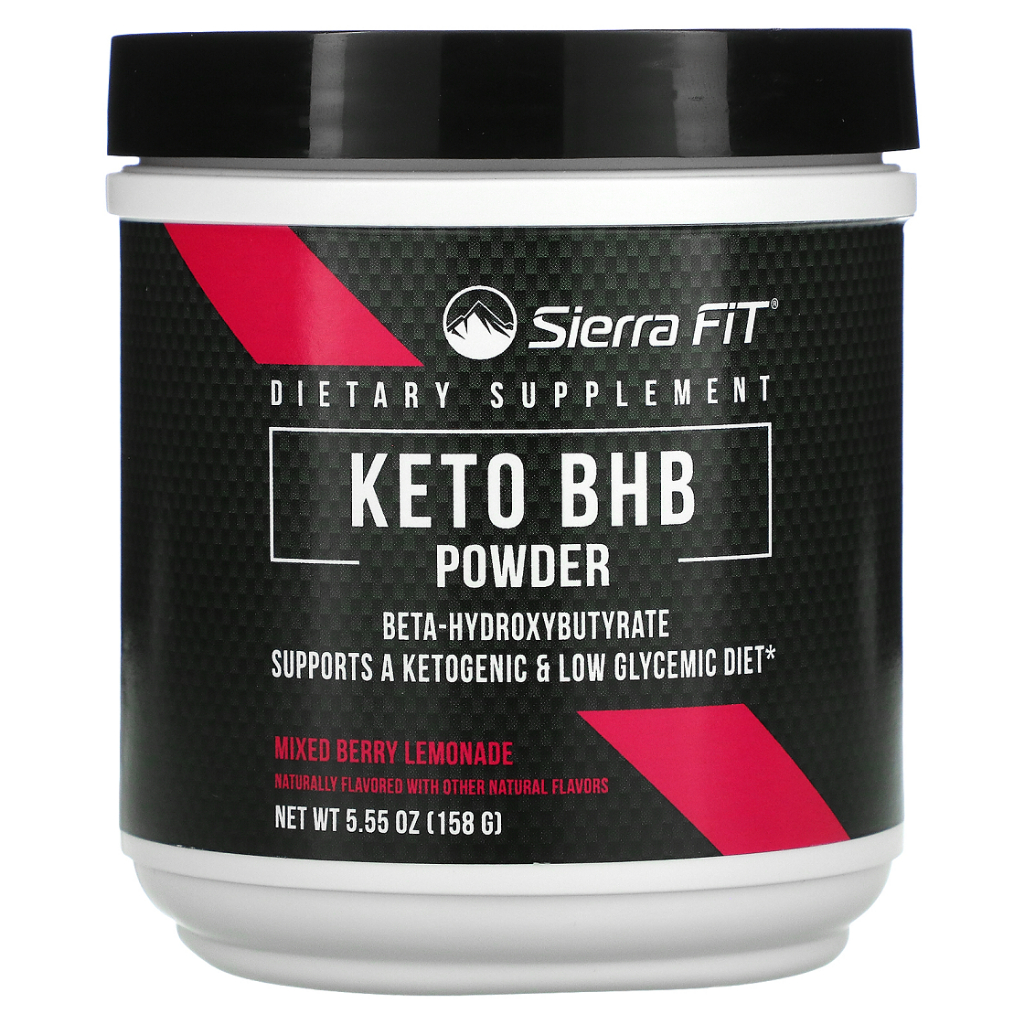Sierra Fit, Keto BHB Powder, Beta-Hydroxybutyrate, Mixed Berry Lemonade ...