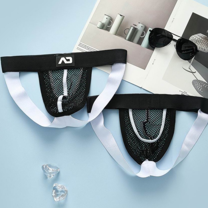Addicted Men Mesh Jockstrap Bottomless Underwear Sexy Jock Strap Briefs ...