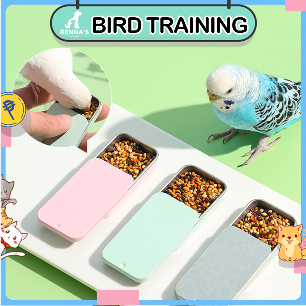Renna's Bird Training Feeder For Bird Toys For Bird Food Storage Bird ...