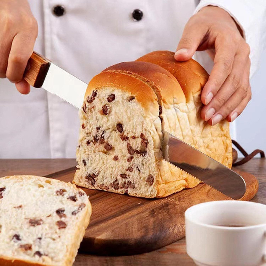 Dailyhome Stainless Steel 10 Inches Bread Knife Cake Slicing Toast Saw ...