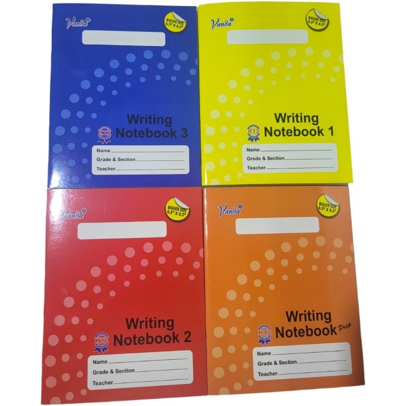 Vanda Notebook Writing K12 - Bigger Size WITH COVER | Shopee Philippines