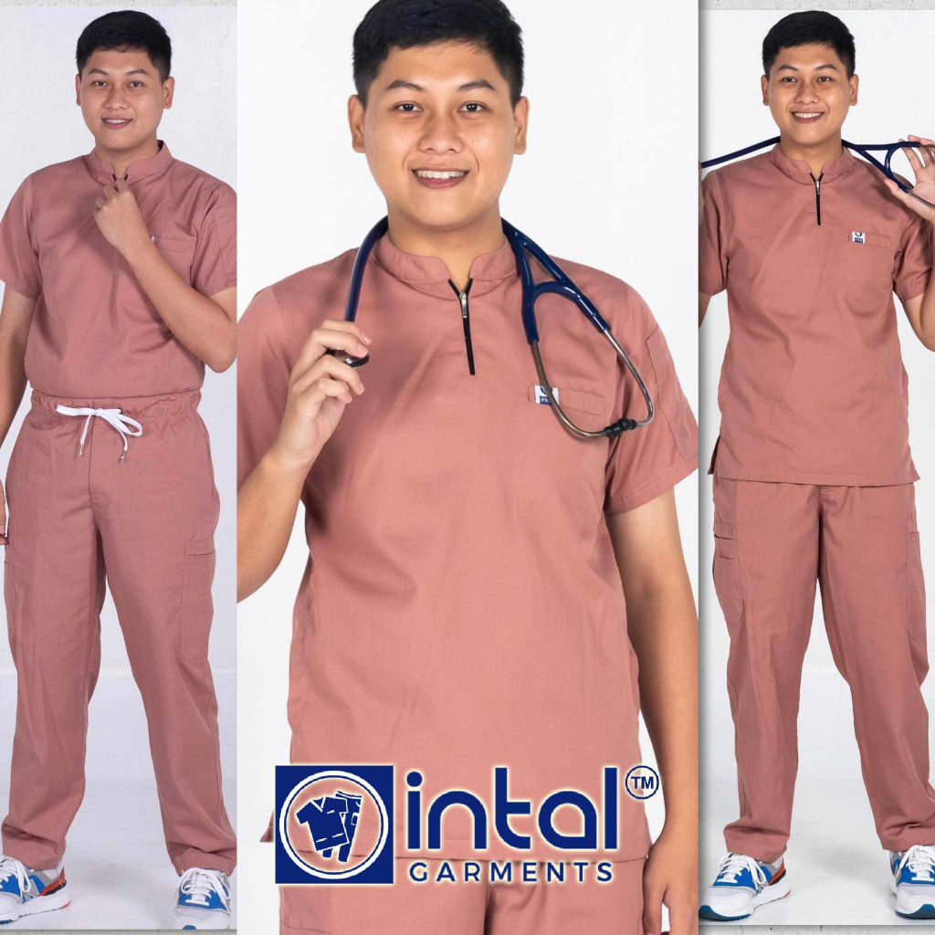 INTAL SCRUBSUIT 028 Elite MAPAGMALASAKIT Zip-Up Chino Collar Cargo ...