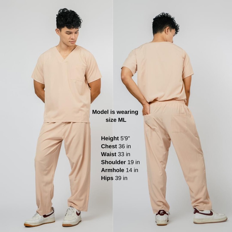 HTP Basics - 5 Pocket Unifit Scrub Suit (Unisex) | Shopee Philippines