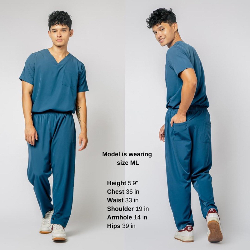 HTP Basics - 5 Pocket Unifit Scrub Suit (Unisex) | Shopee Philippines