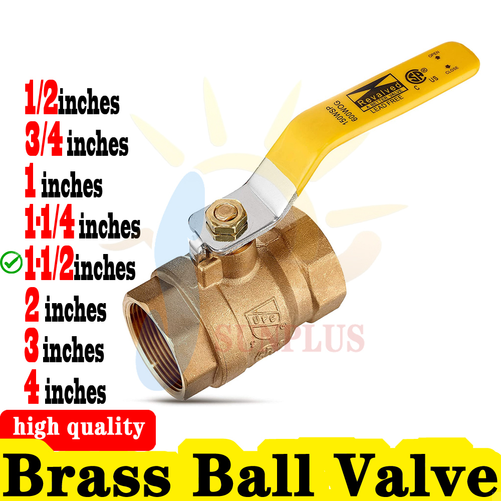 1-1/2 inch Heavy-duty Brass Ball Valve 100% lead-free forged brass ... 1-1/2 inch Heavy-duty Brass Ball Valve 100% lead-free forged brass ...