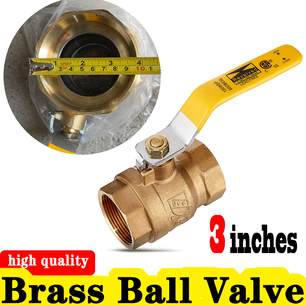 Heavy-duty Brass Ball Valve 3 Inchs100% Lead-Free Forged Brass | Shopee ...