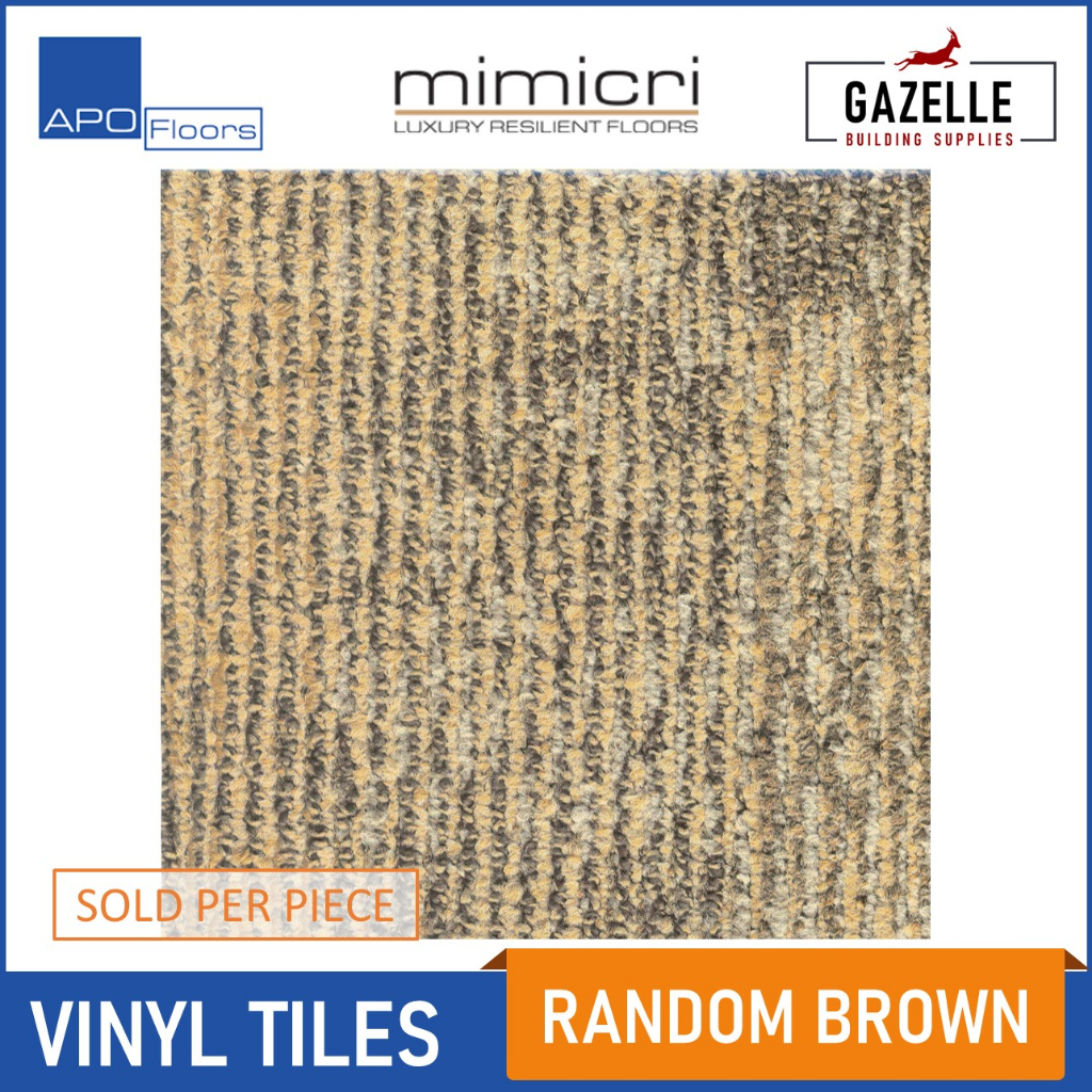 Apo Floor Vinyl Tiles Mimicri Carpet, and Stone Series 3mm Thick 450mm ...