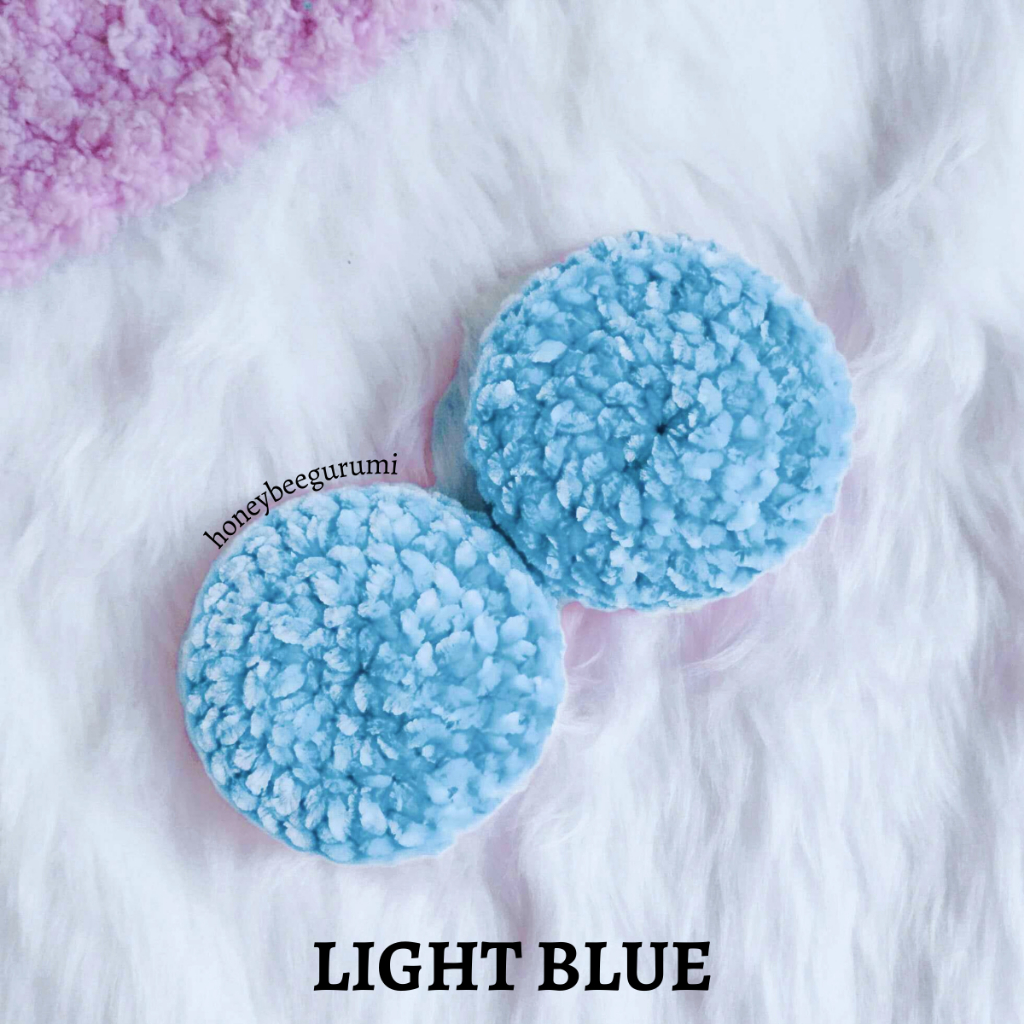 SOFT VELVET CROCHET HEADSET COVER 6 cm 2.5 inches Mic Cover Foamies ...