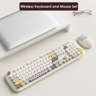 MOFii GEEZER Zero Cute Compact Wireless Keyboard and Mouse Combo Plug ...