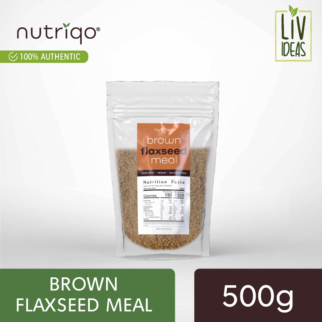 Nutriqo Ground Flax Seed (Flaxseed) Meal 500g | Shopee Philippines