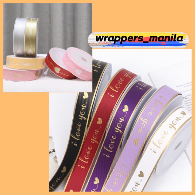 3cm Korean Ribbon Plastic Ribbon Gift Wrapping Bouquet Ribbon 50yards ...