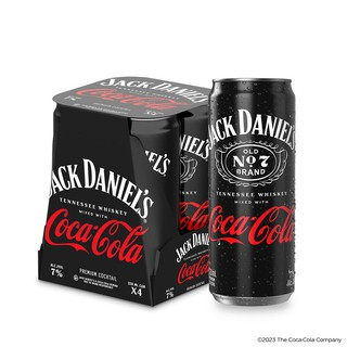 Jack Daniel's & Coca Cola Ready to Drink Can 320ml | Shopee Philippines
