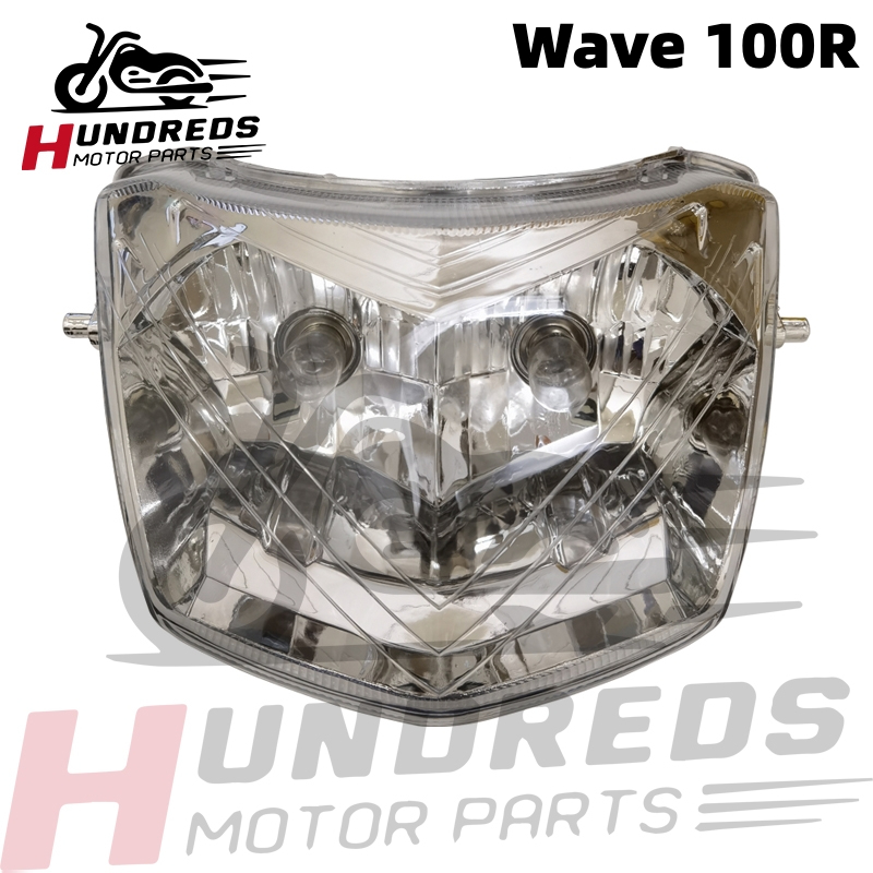 Honda Wave 100R HeadLight Assembly Motorcycle Head Light Lens | Shopee ...