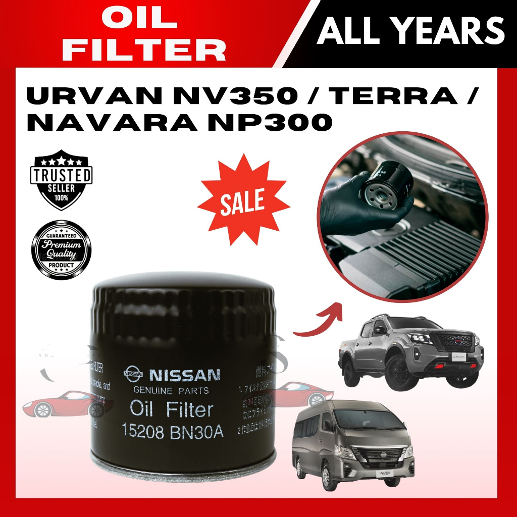 ON SALE! OIL FILTER for NISSAN URVAN NV350 / TERRA / NAVARA NP300 (ALL ...