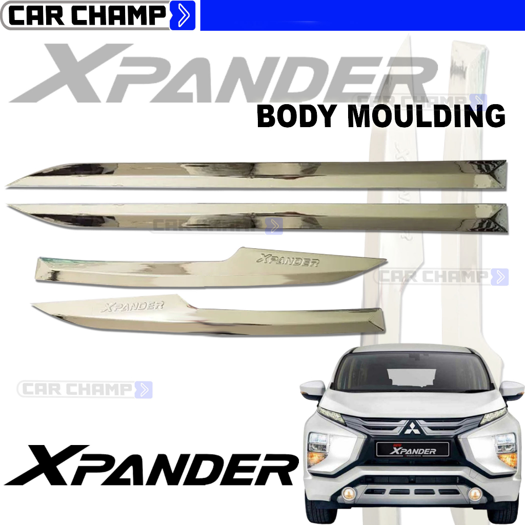 Mitsubishi Xpander 2018 to 2022 OEM Side Body Moulding Chrome 2019 2020 ...
