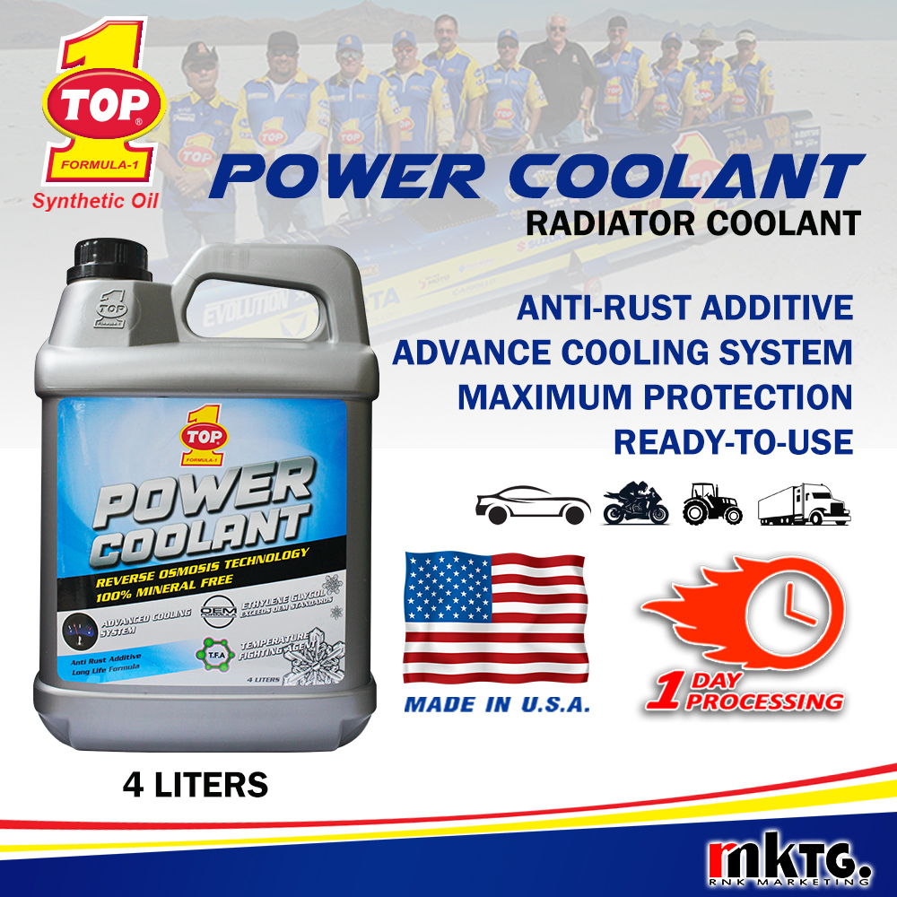 TOP1 Power Coolant 4L (READY-TO-USE) | Shopee Philippines