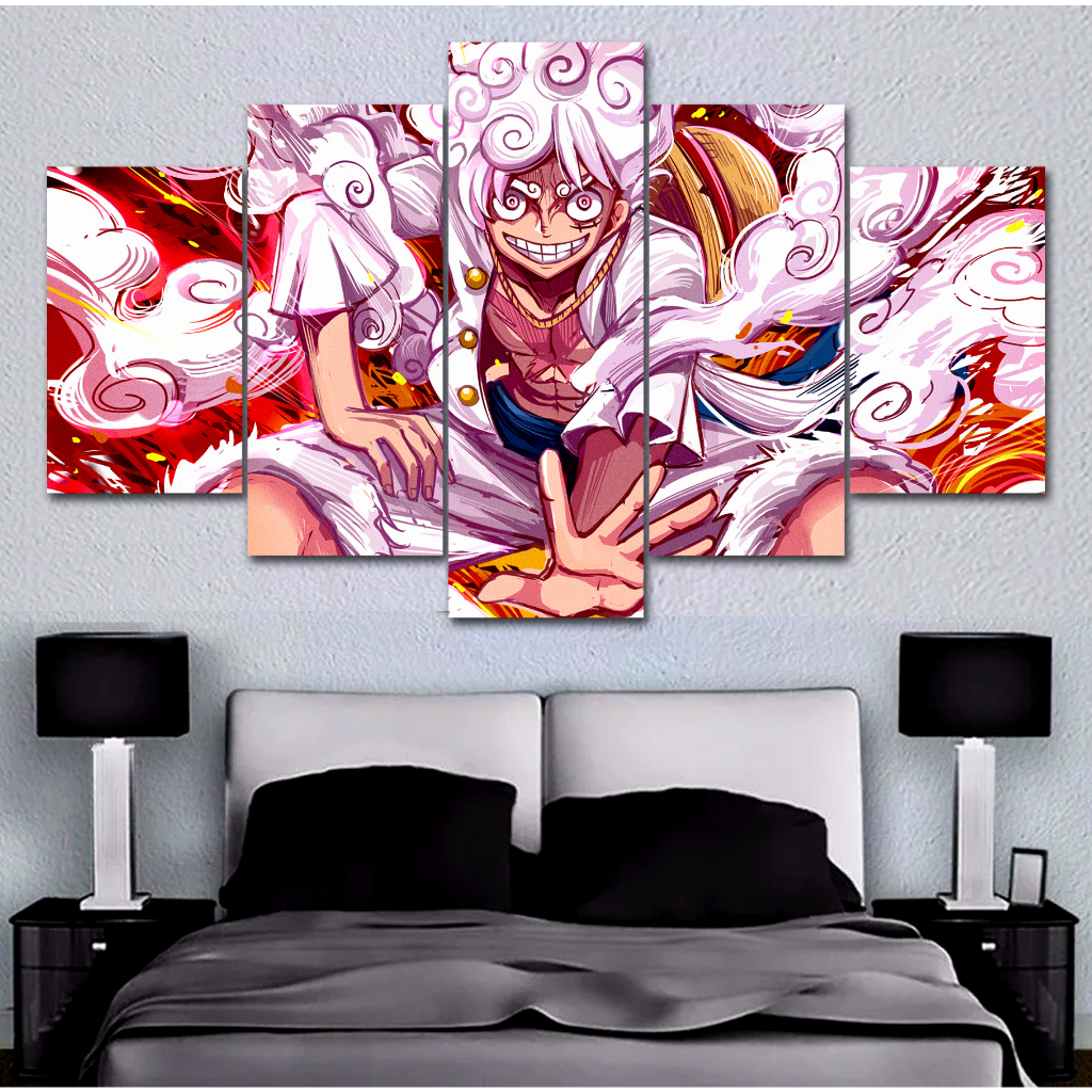 One Piece Luffy Sun God Nika Ace Law Wall Art Decor | Shopee Philippines