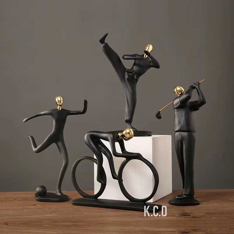 Bicycler Cyclist Resin Statue Bike Racer Rider Figurine Bicycle Rider ...