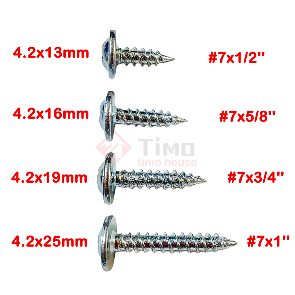 (500pcs) Pan Head Self Tapping Screw Panhead Screw Job Screw Hardiflex ...