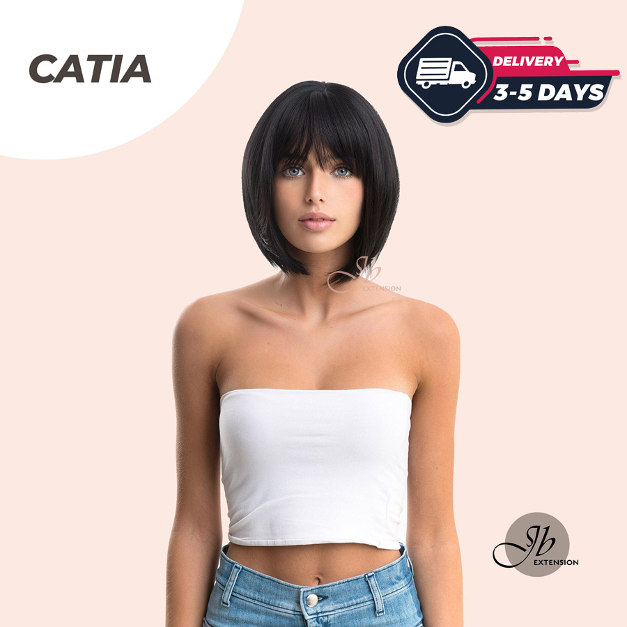 JBSELECT4YOU 28cm Wig Female Bob Cut Short Hair Black Cute Wig With ...