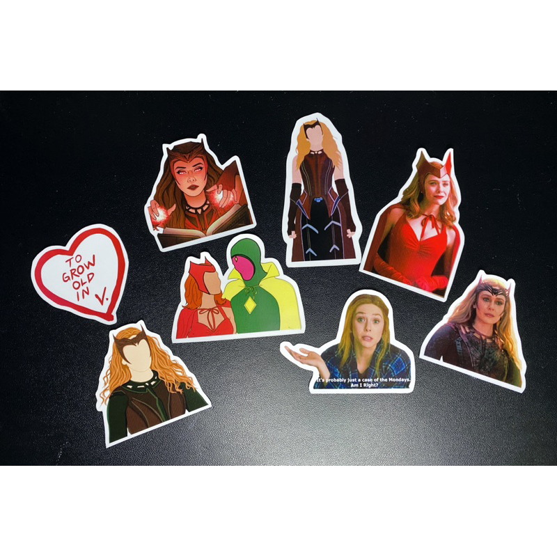 Marvel Scarlet Witch/Wanda Sticker Pack | Shopee Philippines